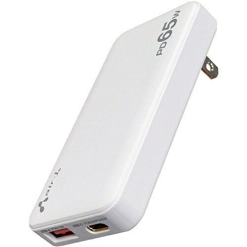 特長：超薄型ACアダプター65W急速充電PD対応です。USB-CX1搭載で2台同時充電可能です。PD65W（パワーデリバリー）急速充電対応です。仕様：色：ホワイトポート数：2幅(mm)：46奥行(mm)：15高さ(mm)：92定格出力：65...