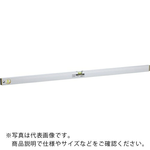 特長：6本線気泡管で1/100(1分勾配)・2/100(2分勾配)の測定が出来ます。精度調整ネジを回して気泡管の調整が出来ます。V溝付き測定面でパイプ測定可能です。建材等を傷つけない樹脂製フラット型サイドキャップ付です。蓄光付で明るい所で光...