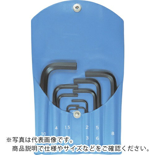 特長：ISO・JIS規格を上回るよう、設計・製作されている「プロ向け」の製品です。用途：六角穴付ボルト類の締結用に。仕様：セット内容(本)：10セット内容(mm)：1.5・2・2.5・3・4・5・5.5・6・8・10材質／仕上：レンチ:特殊...