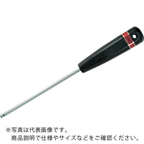 特長：軸が長いので、深い場所での使用に適しています。ハンドルには手触りが良く衝撃に強い高級アセテート樹脂を使用しています。テーパーヘッドは本締に使える様、耐久性と耐摩性を一段と向上します。従来のボールポイントに比べ10から20％ねじり強度が...