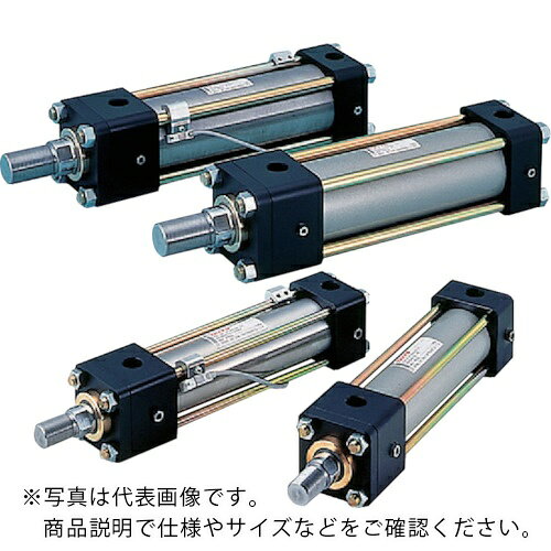 特長：内径φ32〜φ250までの14MPa用複動油圧シリンダーです。高性能クッションの採用により停止時のショックが小さくなりました。新設計のクッションバルブの採用により、クッション調整が容易になりました。クッションバルブは、安全対策として、...