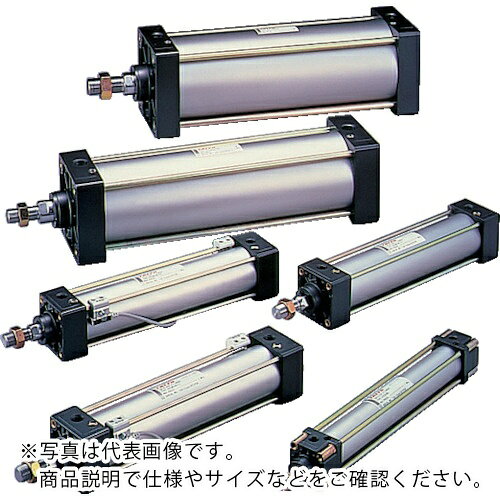 特長：新形のクッションバルブを採用しています。大型の焼結含油銅合金軸受を採用しています。ロッドカバーとヘッドカバーにインローボスを採用しています。ロッド径は国内の汎用サイズを採用しています。ロッドパッキン、ピストンパッキンはJPAS規格を採...