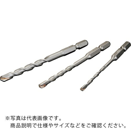 特長：六角軸（対辺6.35mm）により充電インパクトドライバーに直接取り付けが可能です。一体型のため、ブレが少なく、耐久性に優れています。用途：被削材：コンクリート、ブロック、レンガ、モルタル、タイルなど。仕様：刃径(mm)：4.3シャンク...