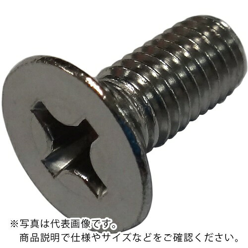 特長：部材にザグり加工を施すことで締結後は部材とフラットになるため頭部が出っ張りません。用途：十字ドライバーで締め付けて、小さい部品の締結に。仕様：寸法(mm)d：3寸法(mm)L：15材質／仕上：ステンレス　●メーカー取寄商品について 本...