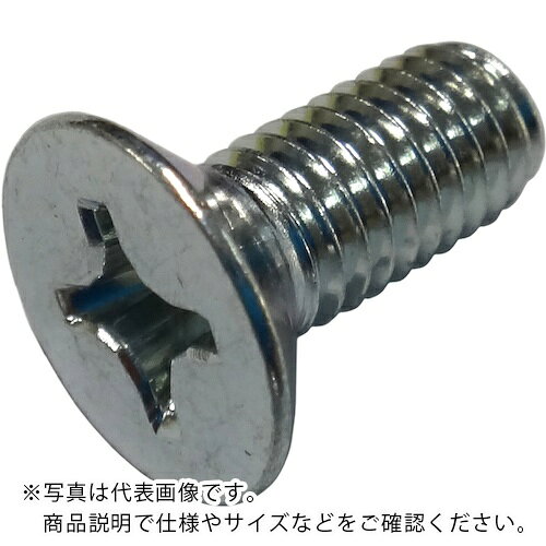 特長：部材にザグり加工を施すことで締結後は部材とフラットになるため頭部が出っ張りません。用途：十字ドライバーで締め付け、小さい部品の締結に使用。仕様：寸法(mm)d：3寸法(mm)L：8材質／仕上：スチール表面処理:三価クロメート　●メーカ...