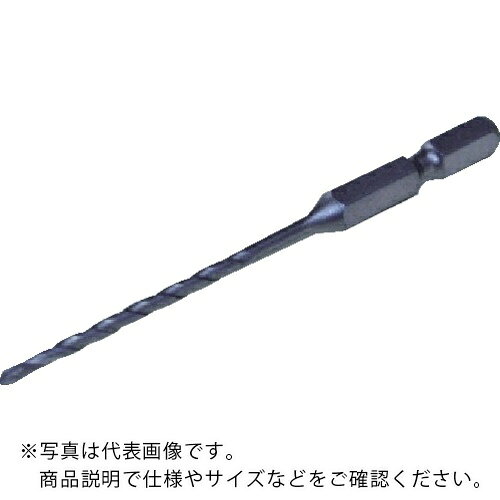 特長：一体形状の為、刃先のブレやビビりが無く的確な穴あけが可能。豊富なサイズ展開、様々な全長を取り揃えあらゆるニーズに対応。用途：適合材：ブロック・モルタル・石膏ボード・カワラ穿孔可能材：スレート・ALC仕様：刃径(mm)：6.4有効長(m...