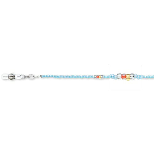 特長：長さ76CM　ガラス　ビーズ　ファッションに合わせてフェイスを華やかにもシックにも彩ります。用途：メガネを首からぶら下げる為に。仕様：幅(mm)：55奥行(mm)：15高さ(mm)：255ガラスビーズのメガネチェーン材質／仕上：チェー...