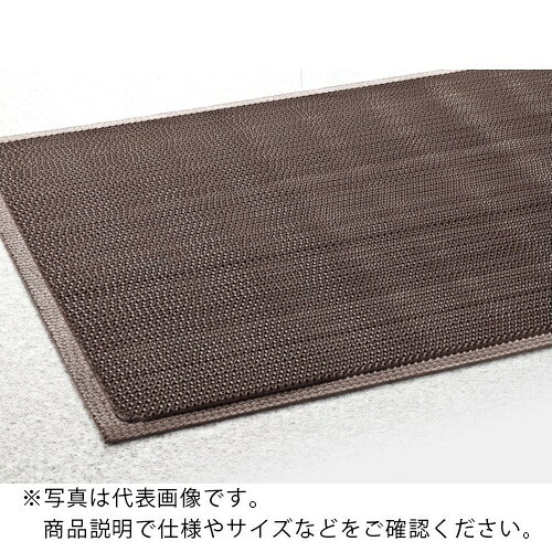 特長：すべりにくく、除塵性の高いブレード形状のマットです。用途：屋内、屋外、風除室、通路などに。仕様：サイズ長辺(mm)：1200サイズ短辺(mm)：900約7mm規格サイズ(mm)：900×1500材質／仕上：塩化ビニール　●メーカー取寄...