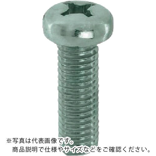 特長：十字穴付きのなべ頭小ねじです。頭部が出ても差し支えない所に使われます。材質は鋼で耐食性向上のため、三価クロメートめっき(薄青っぽい色)がしてあります。生地に比べ耐食性があります。RoHSなど環境規制対応品です。用途：ボルトに比べ小さな...