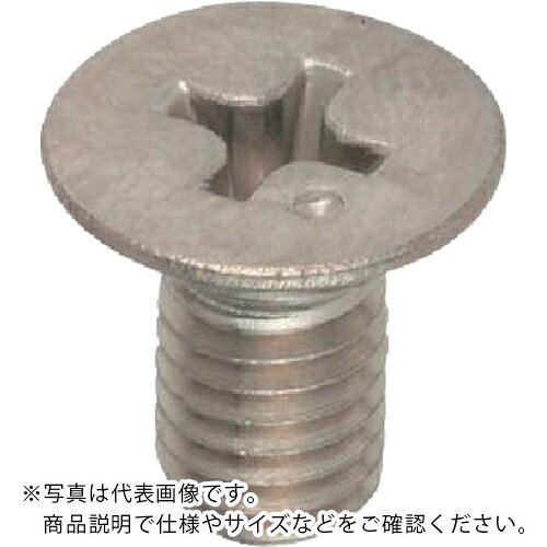 特長：十字穴付きの皿頭小ねじです。部材に頭部を出さない為の座ぐり加工が必要です。ステンレス鋼なので耐食性、耐熱性に優れています。用途：ボルトに比べ小さな部材の一般的な締結に。頭部が出ては支障がある締結に使用。耐食性に優れていますので湿気の多...
