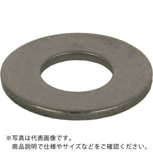 特長：呼び径は使用するおねじの径でワッシャーの内径は若干大きめの穴が開いています。用途：ボルト、小ねじ、ナットなどで締結する際の面圧の分散に、相手部材の傷防止、下穴が大きい場合の陥没防止等に使用。仕様：呼び径：M5外径(mm)：12内径(m...