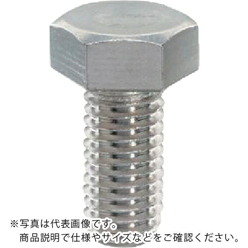 特長：六角形状の頭部があり、胴の全体にねじが切ってあります。ステンレス鋼（SUS304系）なので耐食性、耐熱性に優れています。規格はJISB1180附属書JAをご覧ください。用途：機械類の位置調整、締結用に。耐食性に優れているため、湿気の多...