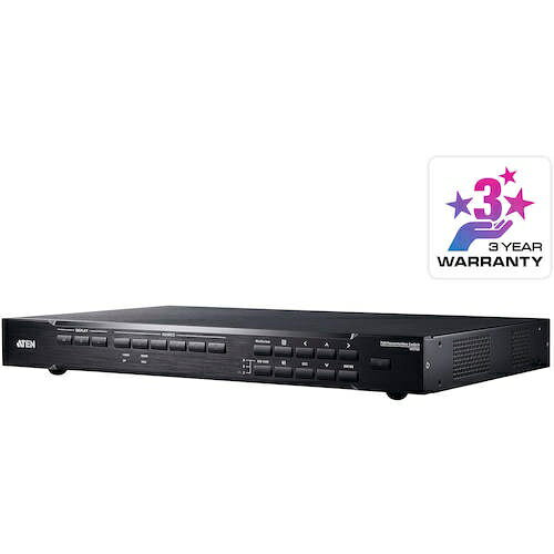 仕様：入力(V)：7系統マルチフォーマット−コンボ×2（HDMI/VGA、HDMI/DisplayPort）、HDMI×3、出力：3系統デジタルビデオ−HDMI×2、HDBaseT×1、解像度 - 最大1080p@60Hz、シームレス切替機...