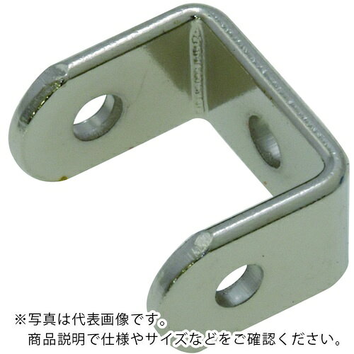 特長：小さい金具で細かい場所の補強に使用できます。用途：木材、内装、家具、設備などの補強、取り付けに。各部位の補強金具として。仕様：板厚(mm)：1.6穴径(mm)：3.2穴数(個)：3表面処理：ニッケルめっき推奨ねじサイズ(mm)：3材質...