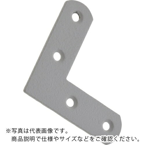 特長：こだわりの塗装およびめっきで仕上げた装飾性の高い金具です。用途：2枚の板を直角につなげる際に使用します。箱や棚の製作に。仕様：板厚(mm)：1.6表面処理：黒（紛体塗装）推奨ねじ太さ（mm）：2.7材質／仕上：鉄　●メーカー取寄商品に...
