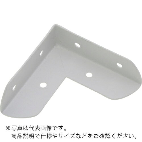 特長：こだわりの塗装およびめっきで仕上げた装飾性の高い金具です。用途：箱等の小口製作に便利。仕様：板厚(mm)：0.8穴径(mm)：2.8穴数(個)：6表面処理：白（紛体塗装）推奨ねじ太さ（mm）：2.1材質／仕上：鉄　●メーカー取寄商品に...