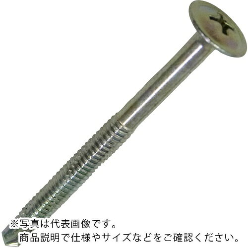 特長：頭部の高さが低く、座面の大きい形状です。用途：外壁の取付、屋根の連結、金属サイディング、吊子などの締結などに使用。仕様：寸法(mm)d：5寸法(mm)L：50最大適合板厚(mm)：4首下長(mm)：50ブランド：ピアス材質／仕上：鉄三...