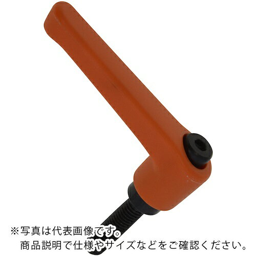 特長：レバーを引くことにより回転がフリーになるおねじタイプのレバーです。狭いスペースでも操作が可能です。固定後もレバー上部を引くことで回転します。ねじ部の耐食性向上のため、三価クロメートめっき（薄青っぽい色合い）がしてあります。用途：工業用...
