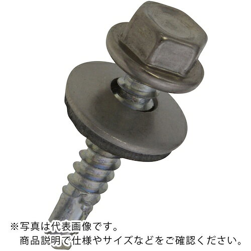 特長：キャップ部がオーステナイト系ステンレス製のキャップドリルねじです。頭部の耐食性に優れます。用途：金属外壁工事（角波板＋C型鋼）、金属外壁工事（石こうボード＋C型鋼）、金属サイディング工事（断熱サンドイッチパネル＋C型鋼）に使用。仕様：...