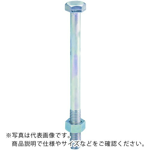 特長：ウイットねじの六角ボルトです。ナットが組み込まれています。仕様：寸法(mm)d：1/2寸法(mm)L：125表面処理：ユニクロめっき材質／仕上：鉄　●メーカー取寄商品について 本商品はメーカーからの取寄商品となります。 納期は、メーカ...