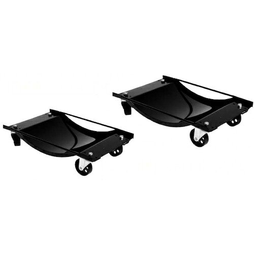 特長：足回りの破損やタイヤがロックした状態の車を乗せて移動できます。用途：足回りの破損やタイヤがロックした状態の車を乗せて移動できます。仕様：（2個セット）4輪自在キャスター　最大荷重：450kg/1台本体重量：10kg/1台キャスター幅3...