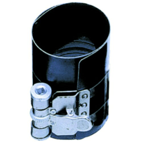 特長：各種整備用途にお使いいただけます。仕様：使用範囲：90〜175mm　全長：102mm　L型ハンドル付き ピストンをシリンダーに挿入する際に使用します。ピストンのリング部分に巻き付け締め込んでリングを圧縮し、木づち等で軽く打ち込んでくだ...