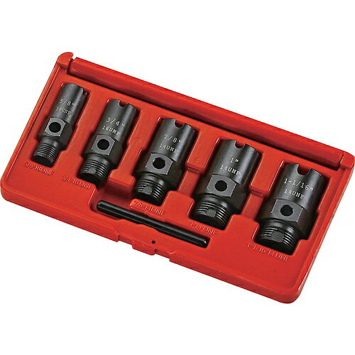 特長：サイズ：5/8”×18UNF・3/4”×16UNF・7/8”×14UNF・1”×14UNF・1 1/16”×14UNF用途：エアコンパイプのねじ山修正用仕様：ネジ山修正エアコンパイプ用インチサイズ　●メーカー取寄商品について 本商品は...