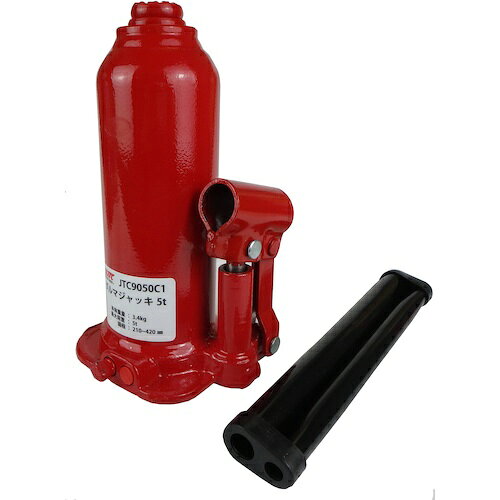特長：保証 最大荷重：5t　揚程：215〜422mm、本体重量：3.9kg　使用温度範囲：-20℃〜50℃仕様：ダルマジャッキ5t　●メーカー取寄商品について 本商品はメーカーからの取寄商品となります。 納期は、メーカー確認後、メールでご連...