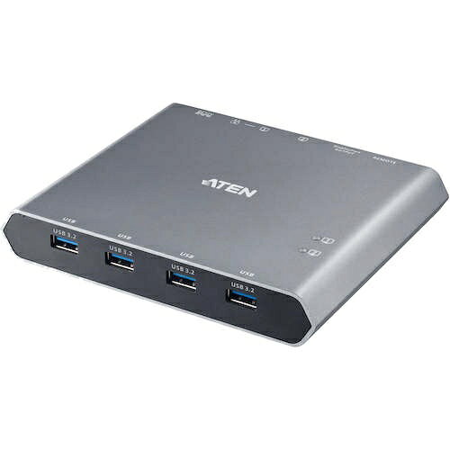 特長：複数のUSB周辺機器とモニターを2台のホストデバイスで共有可能です。仕様：USB 3.2 Gen 1準拠解像度 - 最大4K60p（3840×2160@60Hz）PD 3.0対応 - 最大100WのUSB PD充電に対応（電源パススル...