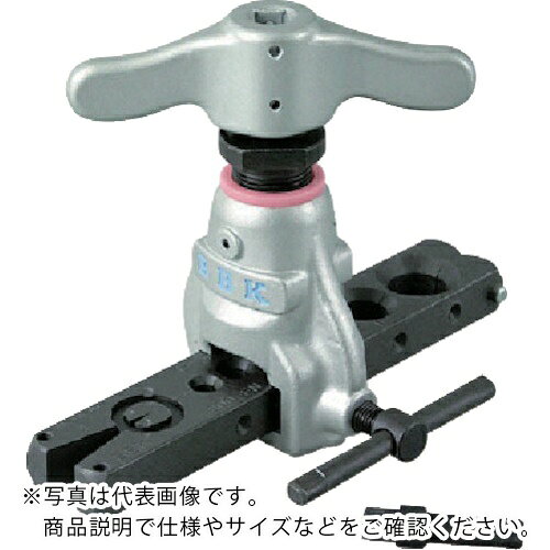 特長：偏心コーンで綺麗なフレア加工が出来ます。クラッチ機能付きです。電動ドリルドライバーを使用してフレアが作れる為、フレア加工がより楽に早く出来ます。電動ドライバーがない場合でも、手動もしくは、付属のラチェットハンドルでフレア加工が可能です...