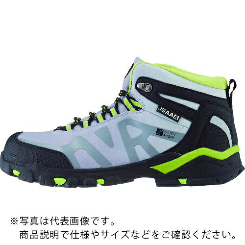 特長：防水機能を搭載したセフティシューズです。用途：一般作業に。仕様：寸法(cm)：26.0足幅サイズ：EEE色：グレー規格：JSAA規格 A種耐圧迫荷重(kN)：10±0.1US(アメリカ)規格サイズ：8UK(イギリス)規格サイズ：8EU...