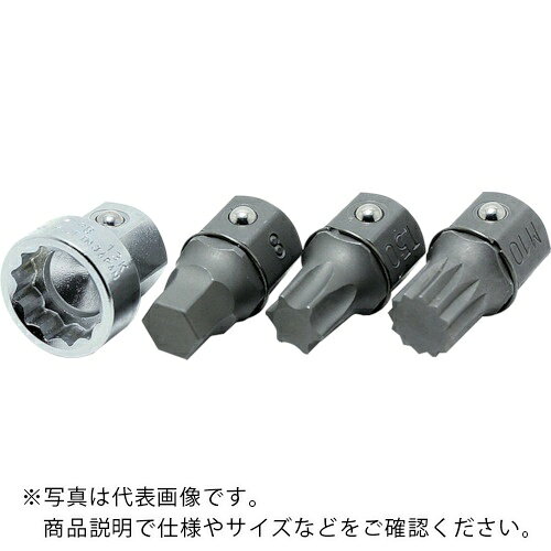 特長：145KD用トルクスビットです。仕様：刃先：T45全長(mm)：24シャンク径(mm)：6角12mm145KD用トルクスビットT45材質／仕上：クロムモリブデン鋼(SCM435)　●代表画像について 商品によっては、代表画像を使用して...