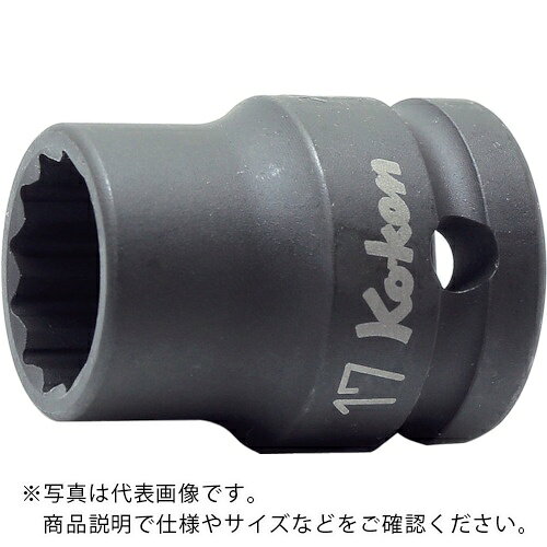 特長：薄肉のインパクト12角ソケットです。仕様：差込角(mm)：12.7対辺寸法(mm)：10全長(mm)：38対辺形状：12角適合ピン：A41適合Oリング：B41適合Cリング：C41適合リング：AB4112.7mm差込インパクト12角ソケ...