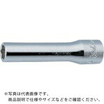特長：ディープソケットです。仕様：差込角(mm)：6.35対辺寸法(mm)：9全長(mm)：50対辺形状：6角対辺(mm)：9材質／仕上：クロムモリブデン鋼(SCM435)　●代表画像について 商品によっては、代表画像を使用している場合がご...