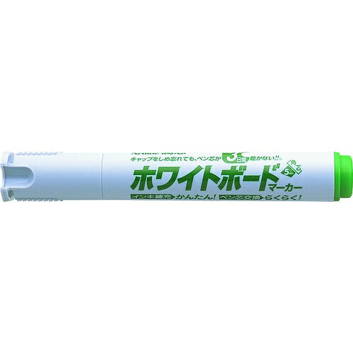 特長：キャップをしめ忘れても、ペン芯が約3日間乾きません。らくらくインキ補充・ペン芯交換で、繰り返し使える経済的です。用途：ホワイトボード用マーカーに。仕様：長さ(mm)：134径(mm)：約194[筆記幅]約5mm又は約2mm材質／仕上：...