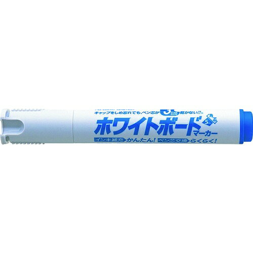特長：キャップをしめ忘れても、ペン芯が約3日間乾きません。らくらくインキ補充・ペン芯交換で、繰り返し使える経済的です。用途：ホワイトボード用マーカーに。仕様：長さ(mm)：134径(mm)：約194[筆記幅]約5mm又は約2mm材質／仕上：...