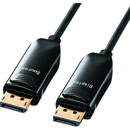特長：4K/60Hz対応のDisplayPort光ファイバケーブル10mです。長距離でも安定した信号を伝送可能な850nm光ファイバを採用しています。DisplayPort規格Ver1.2に対応したケーブルです。最大21.6Gbps(1レー...
