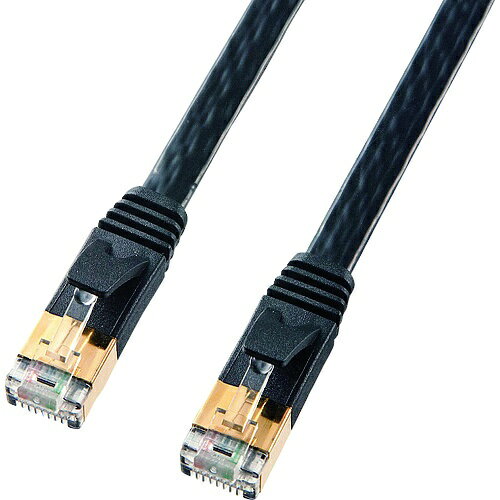 特長：次世代10GBASE完全対応、ノイズに強い最強フラットLANケーブルです。用途：オンラインゲームに。動画配信サービスに。データのダウンロードに。仕様：色：ブラックケーブル色：ブラック長さ(m)：7ツメ折れ防止カバー付　●メーカー取寄商...