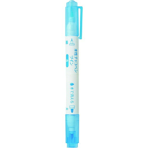 特長：1本2役の便利なツインタイプ。用途：布へのしるし付けに。消しペン（別売）か水で消えます。仕様：サイズ(mm)：50×205×13青　細・太　材質／仕上：インク：無機染料・水　●メーカー取寄商品について 本商品はメーカーからの取寄商品と...