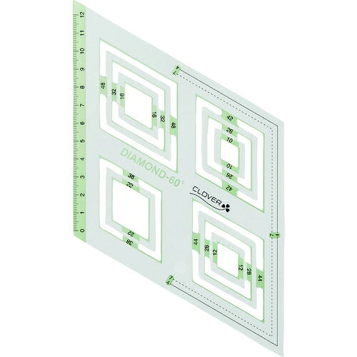 特長：パターンと縫いしろが同時に描けるテンプレートです。サイズ数は11種です。ピースドキルトのお手伝い。お好きなサイズのパターン作れます。布や紙などの作図をしたいところにピーステンプレートを置いて、必要なパターンサイズをなぞります。ワンパッ...