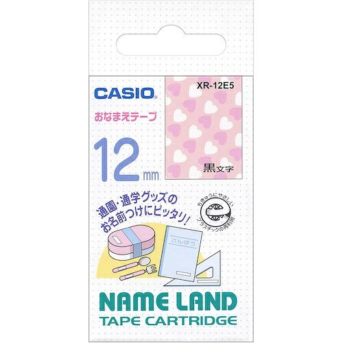 特長：通園通学グッツのお名前つけに使用出来ます。ネームランド専用テープカートリッジ用途：ネームランド専用テープカートリッジ仕様：テープ幅(mm)：12テープ色：ハートテープ長さ(m)：4文字色：黒文字適合機種：ネームランドタイプ：おなまえテ...