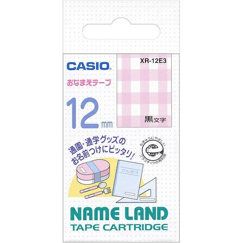 特長：通園通学グッツのお名前つけに使用出来ます。ネームランド専用テープカートリッジ用途：ネームランド専用テープカートリッジ仕様：テープ幅(mm)：12テープ色：チェックテープ長さ(m)：4文字色：黒文字適合機種：ネームランドタイプ：おなまえ...