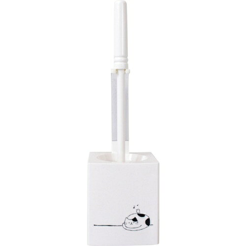 特長：・ナイロン素材で便器をやさしく洗える用途：トイレブラシ仕様：幅(mm)：105長さ(mm)：105厚さ(mm)：357色：ホワイトかわいい猫柄のトイレ成形品　●メーカー取寄商品について 本商品はメーカーからの取寄商品となります。 納期...