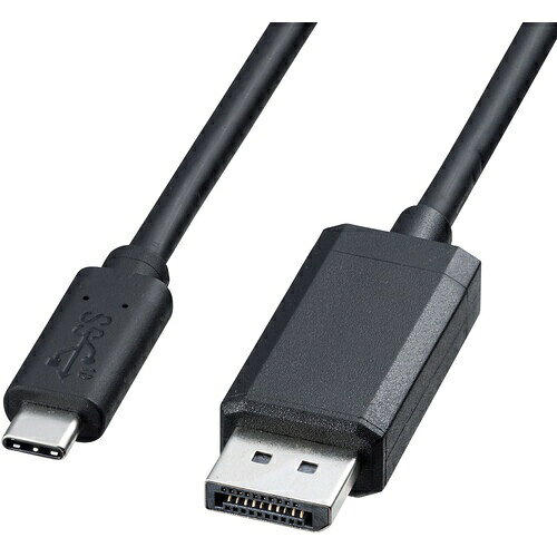 仕様：コネクタ形状：USB Type-Cコネクタ オス - DisplayPortコネクタ オス(ラッチなし)ケーブル長(m)：約2(コネクタの両端含む)ケーブル外径(mm)：約5.2カラー：ブラック準拠規格：DisplayPort Alt...