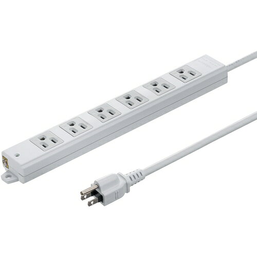 特長：オフィスでの使用に最適な3P平行型、3Pプラグ仕様の電源タップです。電源状態が確認できる通電ランプ付きです。裏面にマグネットが付いているので、スチールのデスクなどに仮固定することができ便利です。差込口部分に熱・衝撃に強いユリア樹脂を使...
