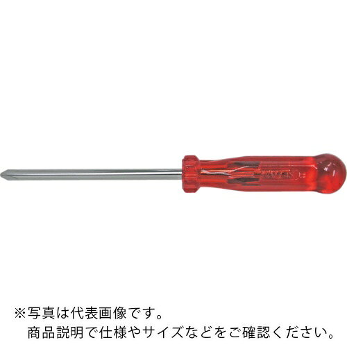 特長：軸部がクロームメッキで綺麗な仕上げになっており、軸部全身総焼き入れで耐久性も抜群です。用途：修理、メンテナンス作業などに。仕様：サイズ：＃2×100mm材質／仕上：軸部、特殊鋼　●メーカー取寄商品について 本商品はメーカーからの取寄商...