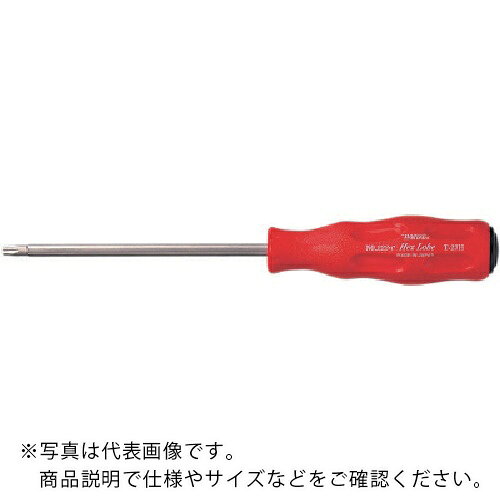 特長：先端形状が6つの耳たぶ状曲線で構成され、カムアウト現象が無く駆動効率及びトルク伝達が高い為、ネジ山を破損しません。用途：トルクス穴のネジ締めにご使用下さい。仕様：サイズ：T−30H材質／仕上：軸部、特殊鋼　●メーカー取寄商品について ...