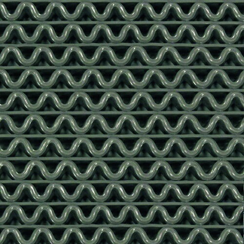 特長：Z状の波形状がゴミをしっかり捉える樹脂製マットです。裏地無しタイプの為、排水性が高くメンテナンスも容易です。用途：玄関マットに。仕様：色：グレーサイズ長辺(mm)：1800サイズ短辺(mm)：900厚さ(mm)：11.5材質／仕上：塩...