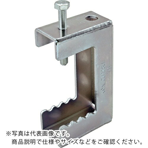 特長：背面部と底面部の2箇所で任意の角度に電線管を支持できます。背面部に電線管25以下を3本平行に支持でき、φ12.5の穴を利用して吊りボルトを垂直に下げられます。仕様：適合フランジ厚(mm):40〜70六角M8×60材質／仕上：電気亜鉛め...
