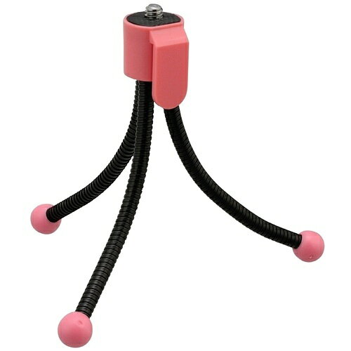 特長：携帯に便利な小型・軽量の卓上三脚です。脚にフレキシブルに動くワイヤーを使用しています。本体側面にクリップがついていますので、ポケットなどに挟んで留めておくことができます。仕様：色：レッドパッケージ寸法W(mm)：80パッケージ寸法D(...